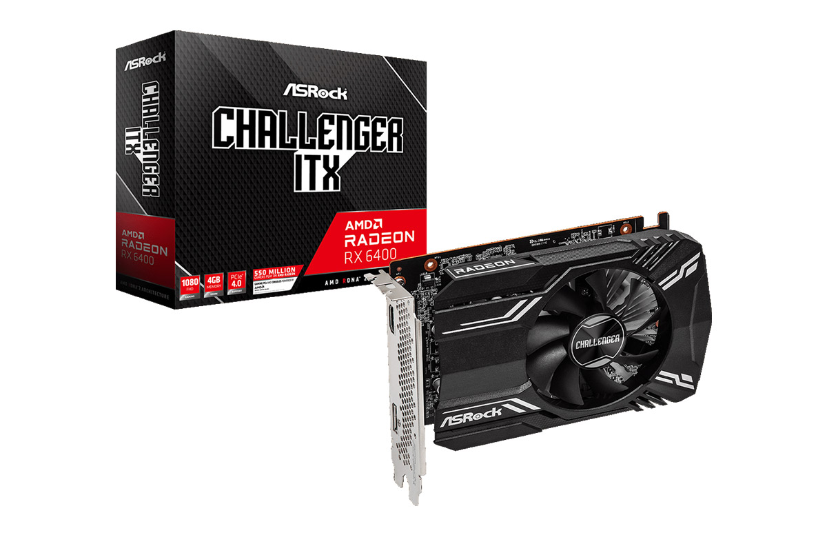 華擎科技發佈AMD Radeon™ RX 6400 Challenger ITX 4GB顯示卡, 主流用戶的優質選擇 | NOVA資訊廣場